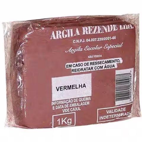 Argila escolar terracota